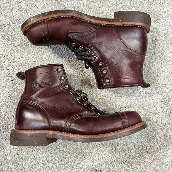 Chippewa | Shoes | Chippewa 91j36 Service Boots 8d Cordovan Brown ...